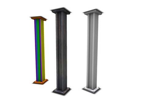 Second Life Marketplace - [SCHYLO]Mesh Iron Structure/Pillar (EASYMESH ...